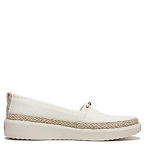 BZees Womens Maui Slip-on Loafer, White, 9 US