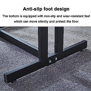 SXFYWYM Floor-Standing Metal Garment Rack, Clothes Shelves Heavy Duty Black 6 Way Rack, Adjustable Lifting Retail Clothing Rack Hanging Clothes Racks, Rack for Hanging Clothes Retail Display