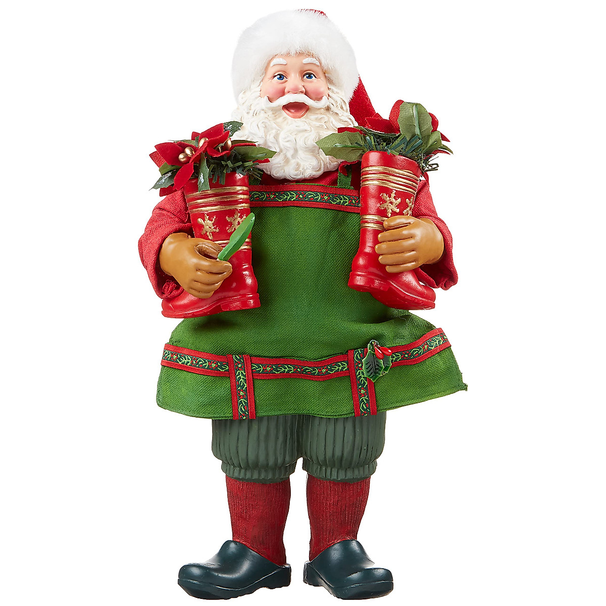 Department 56 Possible Dreams Santa Sports and Leisure Garden Boots Figurine, 10.5 Inch, Multicolor