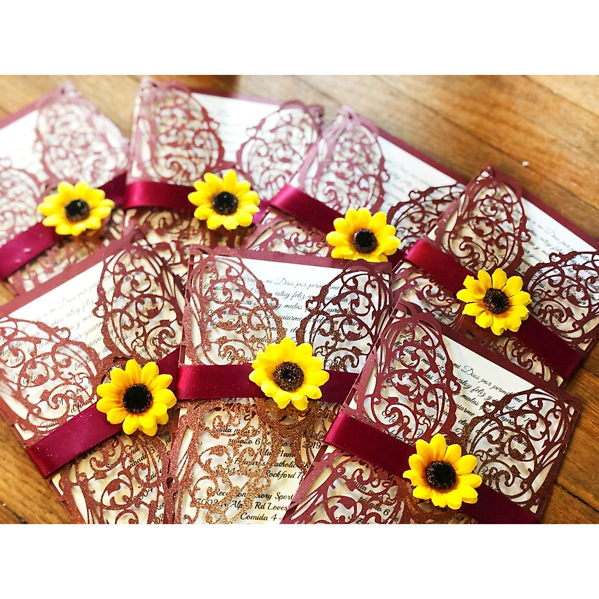 KINWELL 100pcs Mini Artificial Silk Yellow Sunflower Heads 1.8" Fabric Floral for Home Decoration Wedding Decor, Bride Holding Flowers,Garden Craft Art Decor