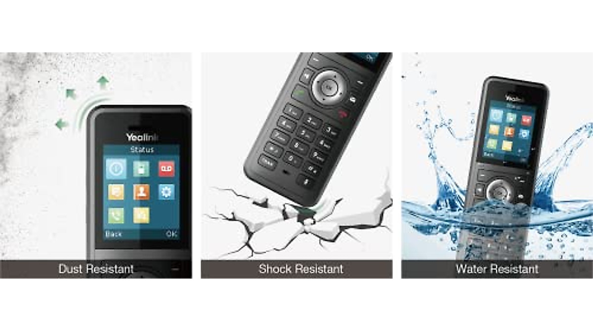 Yealink W59R Rugged IP67 DECT Phone | Long Battery Life