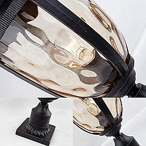 MODEBHD E27 European Retro Outdoor Lantern Column Lamp Tradition Victoria Waterproof Decoration Table Lamp Balcony Aisle Corridor Garden Courtyard Street Post Light Lighting Bollard Lamps