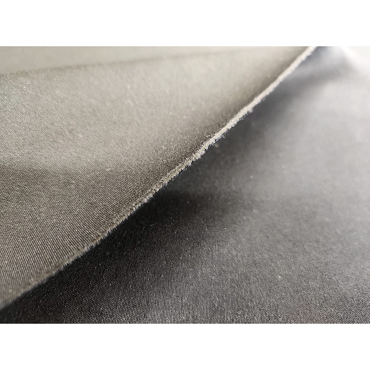 1mm Black Super Stretch Neoprene Fabric, Scuba Wetsuit Material, Stretch Fabric for Sewing, Thin Foam Rubber Sheets (Black Super Stretch, 1' x 2')