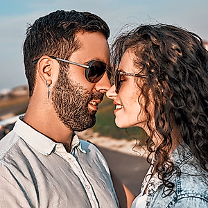 Thunaraz 25 Pcs Clip on Earrings for Men Stainless Steel Cross Chain Dangle Earrings Black Fake Earrings for Men Women Non Pierced Huggie Hoop Earrings Set