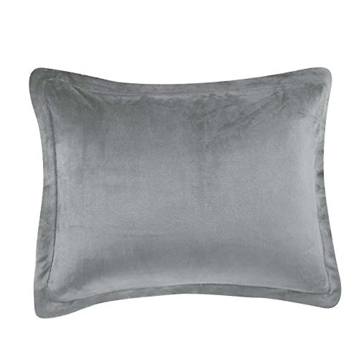 Amazon Basics Ultra-Soft Micromink Sherpa Comforter Bed Set, King, Charcoal