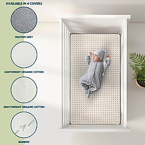 2” Inch Latex Organic Baby Crib and Toddler Bed Mattress Topper with Australian Wool Cover (Mini Sleeper, 18"x31"), GOLS Certified, Hypoallergenic and Breathable, Soft and Cooling, Made in USA