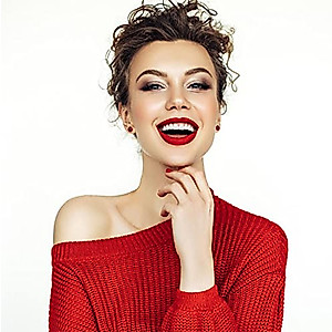 Spiritlele 12 Pairs Colors Cubic Zirconia Magnetic Earrings Clip on Non Piercing Earrings Set Unisex (Six Prong Cytal)