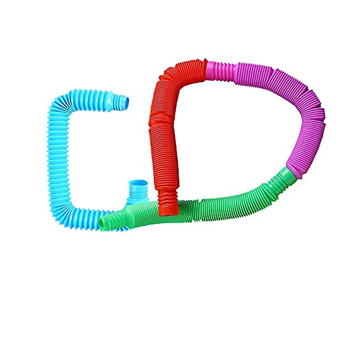 Pop Multi-Color Mini Stretch Tubes Sensory Toy for Toddler Kids Learning Toys - 6 Pack