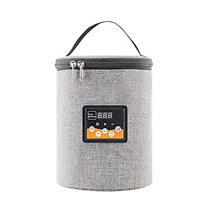 Rinme Portable Baby Bottle Warmer - Car Milk Bottle Warmer Portable Baby Bottle Bag, Bottle Warmer Meal Box Warmer for Baby Milk Portable Baby Bottle Warmer, for CarHomeTravelingCamping