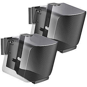 WALI Speaker Wall Mount Brackets for SONOS Play 5 Gen2 (2 Pack, Black)