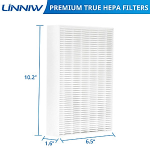 HPA300 HEPA Filter R for Honeywell Air Purifier Filter Replacement HPA200, HPA100, HPA090, HPA5300 Series Models, Fits for Honeywell Filter R, Replaces No. HRF-R1 HRF-R2 HRF-R3, 6 Pack