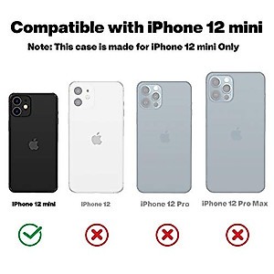 OTOFLY Compatible with iPhone 12 Mini Case 5.4 inch(2020),[Silky and Soft Touch Series] Premium Soft Liquid Silicone Rubber Full-Body Protective Bumper Case for iPhone 12 Mini (Teal)