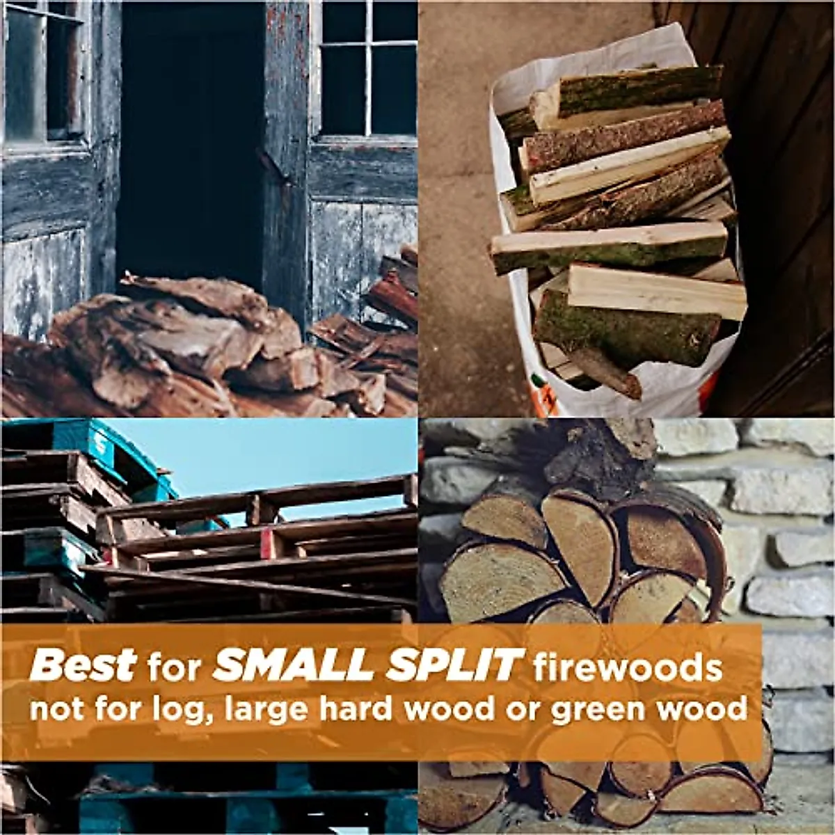 Jerax tools 42mm Kindling Cracker, Wood Splitting Drill Bit, Cone Firewood Splitter with Hex Shank for Family Outdoor Camping, Stove, Farm (42mm)