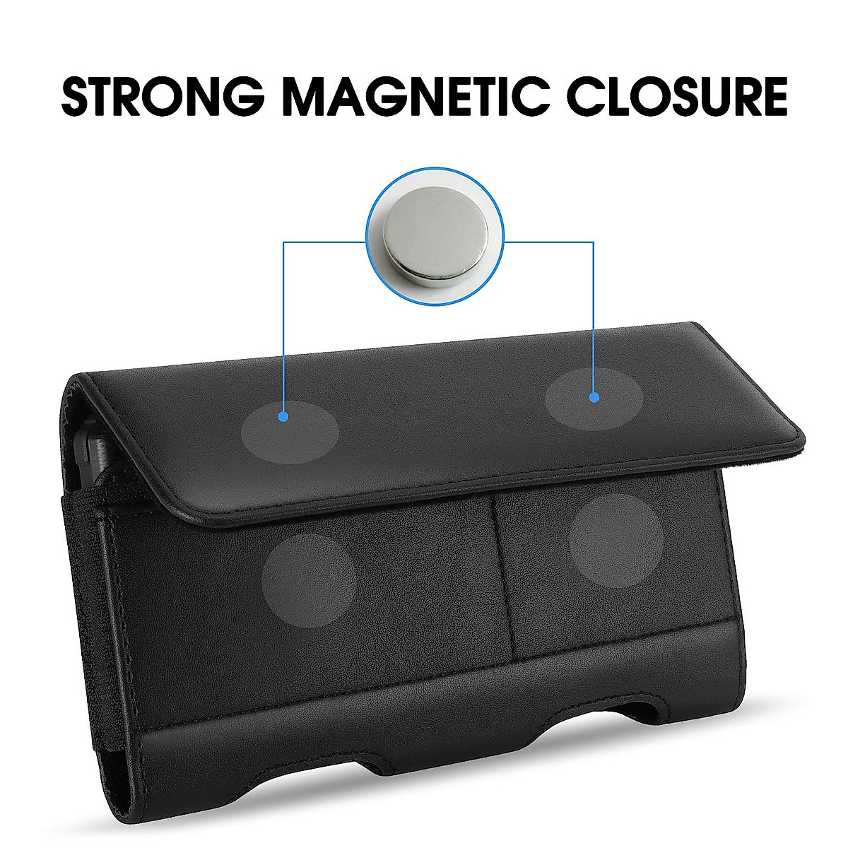 BECPLT for Motorola Edge 50 Ultra & G64 G73 X40 Edge 40 G Power 5G Holster Case, Leather Pouch with Belt Clip & Loops & Card Holder for Moto G84 G54 G14 G53 G7 Z3 Play