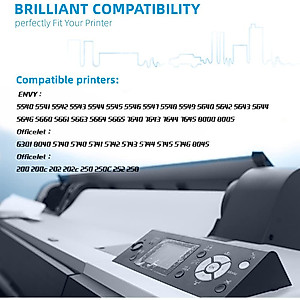 62XL Ink Cartridges Combo Pack Replacement for HP Ink 62XL Compatible for HP Envy 5660 5640 7640 7643 5540 5541 5643 7645,HP Officejet 250