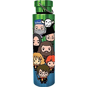 Spoontiques Harry Potter Stainless Steel Bottle - Harry Potter Travel Drink Cup with Twist Lid for Beverages, 24 Oz - Hogwarts Characters