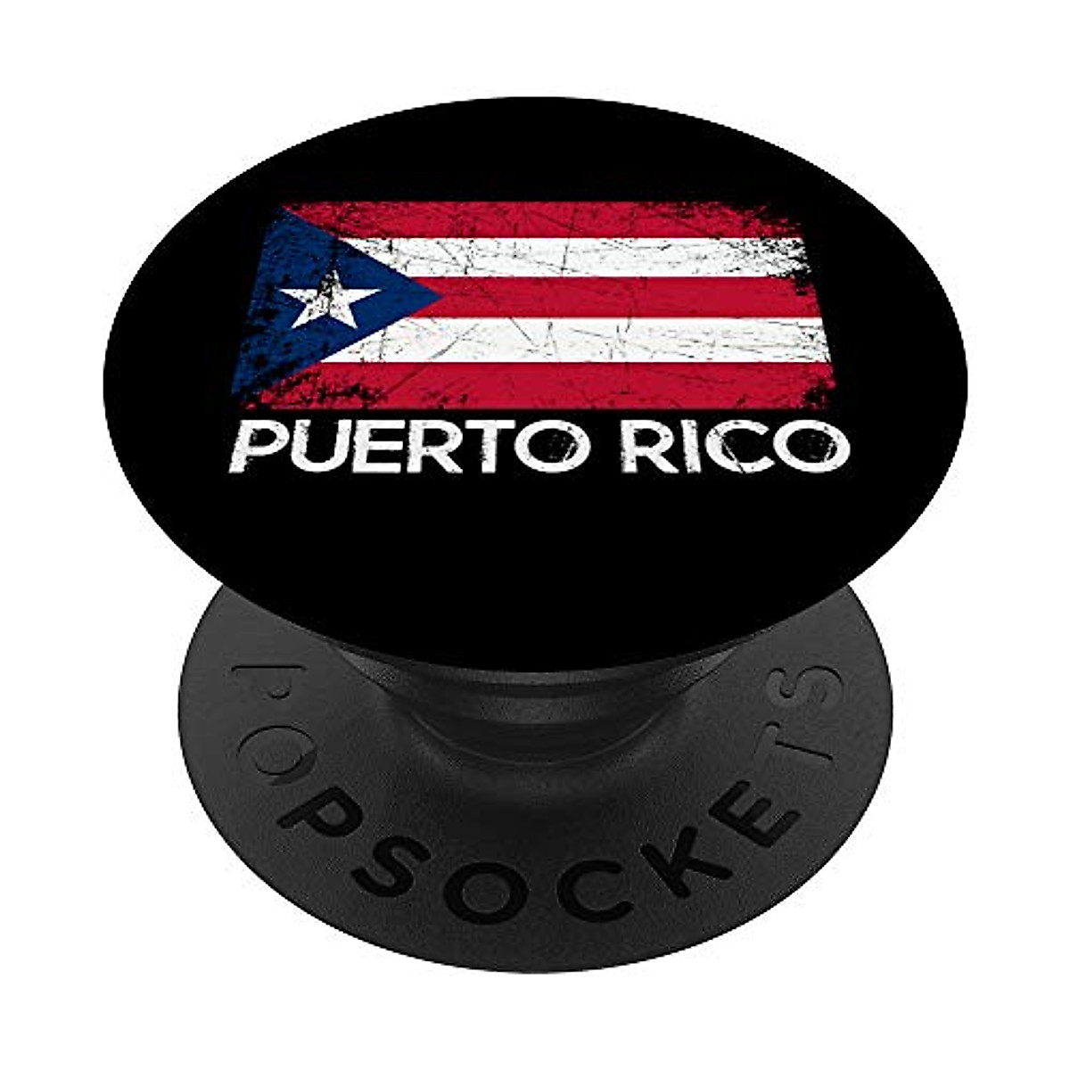 Puerto Rican Flag Design | Vintage Made In Puerto Rico Gift PopSockets PopGrip: Swappable Grip for Phones & Tablets
