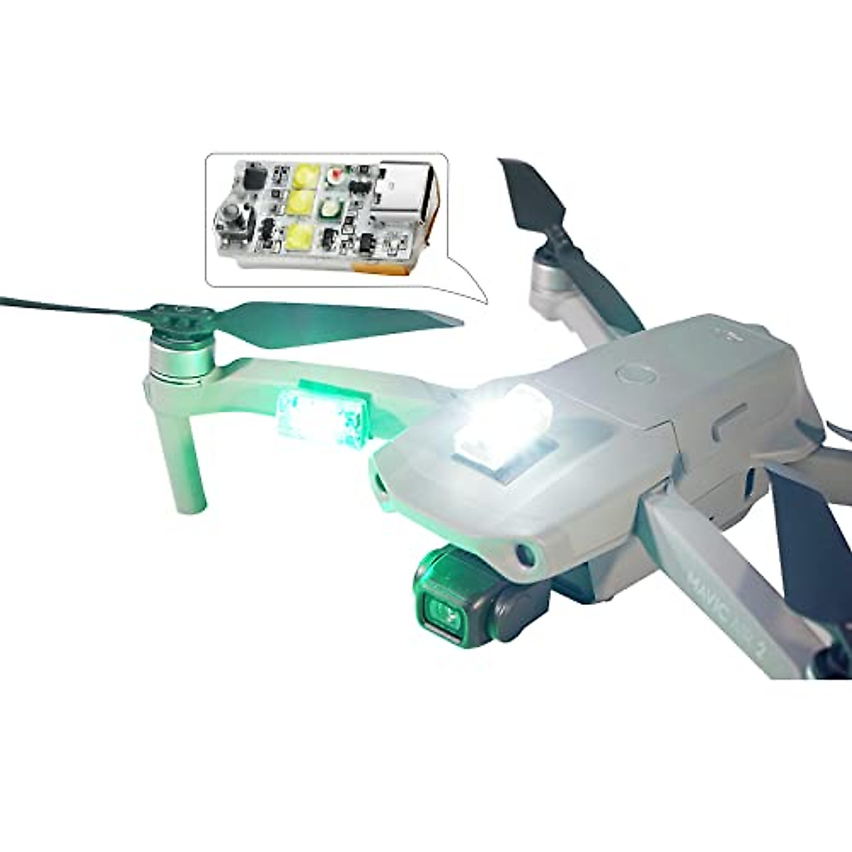 VIFLY Drone Strobe Light, Anti Collision Light for FAA Drone Night Flying, Fits DJI Mini 3 Pro/Mini 2/Mini SE/Air 2S/Mavic Air 2/Mavic 3/Mavic 2 (1pc Pack)