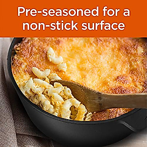 COMMERCIAL CHEF 5-Quart Cast Iron Dutch Oven with Skillet Lid