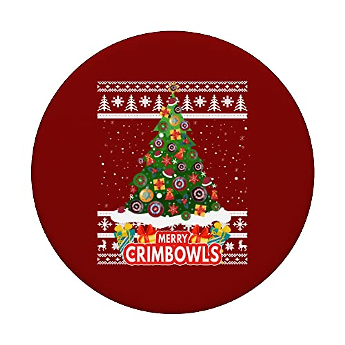 Christmas Lawn Bowls Idea & Christmas Tree Xmas Lawn Bowling PopSockets Swappable PopGrip