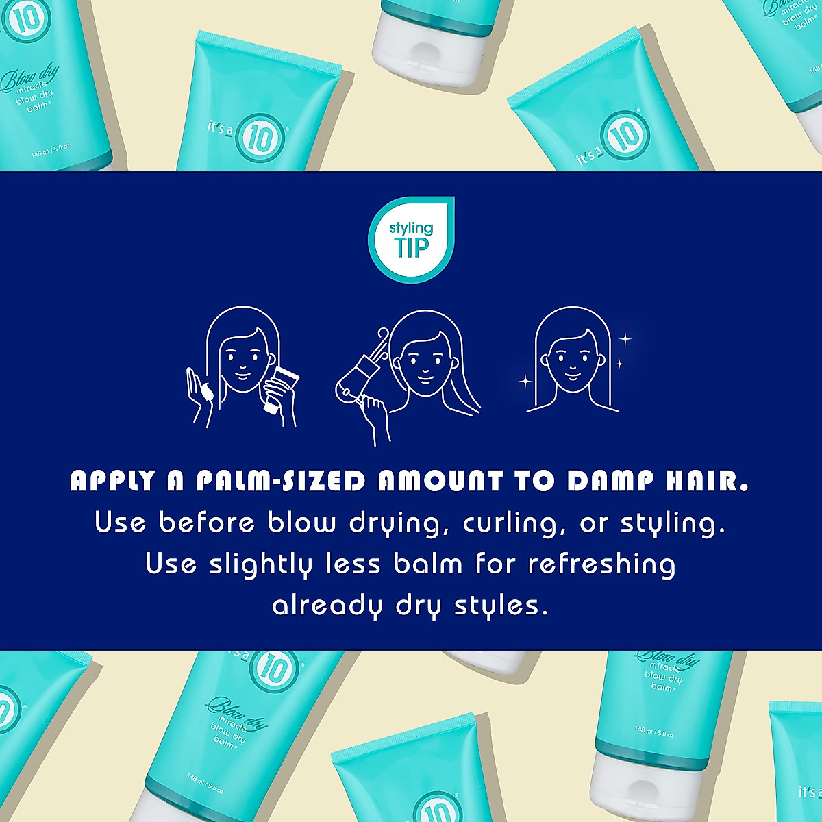 It's a 10 Miracle Blow Dry Styling Balm Unisex Balm 5 Fl Oz (Pack of 1), B07C3WZ43G