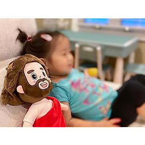 Pinkey Smile My Jesus Plush 14" Large Christ Doll Cute Christian Stuffed Plush of Son of God for Children, Church, Sunday School, Religious Gift, Kids Jesus Gift