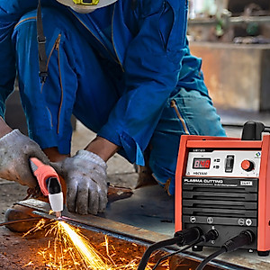HITBOX 40 Amp Plasma Cutter with Built-In Air Compressor 220V Digital Inverter IGBT Clean Cut Plasma Cutting Machine HBC8000PRO