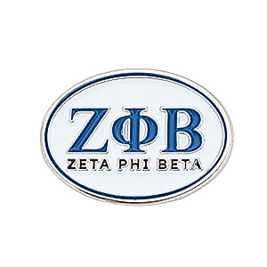 Zeta Phi Beta Lapel Pin Enamel Sorority Greek Letter Formal Wear Blazer Jacket (Lapel Pin - Design E)