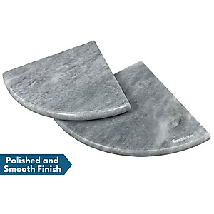 Threshold.Shop 9 Inch Bardiglio Gray Marble Corner Shower Shelf Bathroom Caddy, Wall Mounted Shower Shelf, Classic Flatback Design (2)
