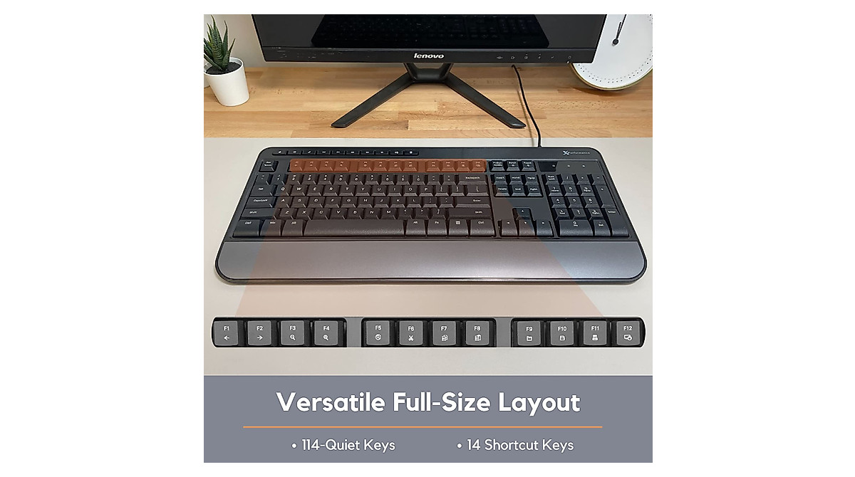 X9 Performance USB Wired Keyboard - Media Control Made Easy