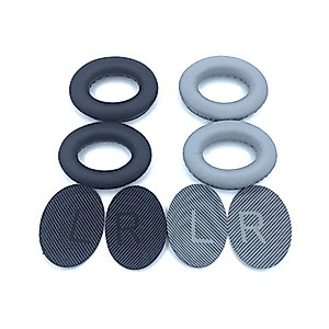 MEIYIN 2Pcs/1Pair Grey Headphone Cushions Replacement Ear Pads Cover for QC35 Headset