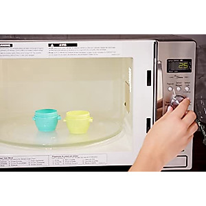 melii Snap & Go Baby Food Storage Containers with lids, Snack Containers, Freezer safe - Set of 6, 2oz