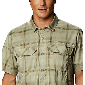 Columbia Men's Silver Ridge Lite Short Sleeve, Safari Large Plaid, Medium