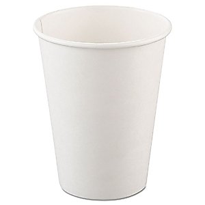 Solo Cup Company 412WN-2050 Hot Beverage Disposable Paper Cups, 12oz, White, Case of 1,000