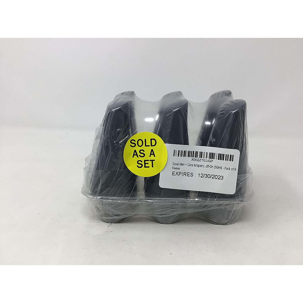 Dove Men + Care Antiperspirant Deodorant - Invisible Dry Roll-On (50ml) - Pack of 6