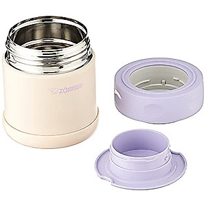 Zojirushi Stainless Steel Food Jar, 9 oz, Pale Orange