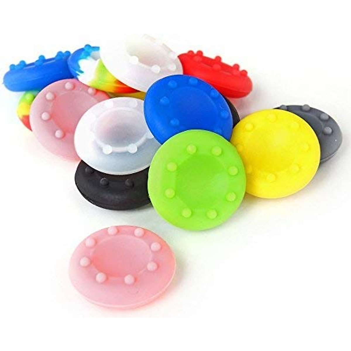 10PCS Analog Joystick Thumb Sticks Grips Cap for PS3 PS4 PS2 Xbox 360 Xbox One Wii Game Controller (Mixed)