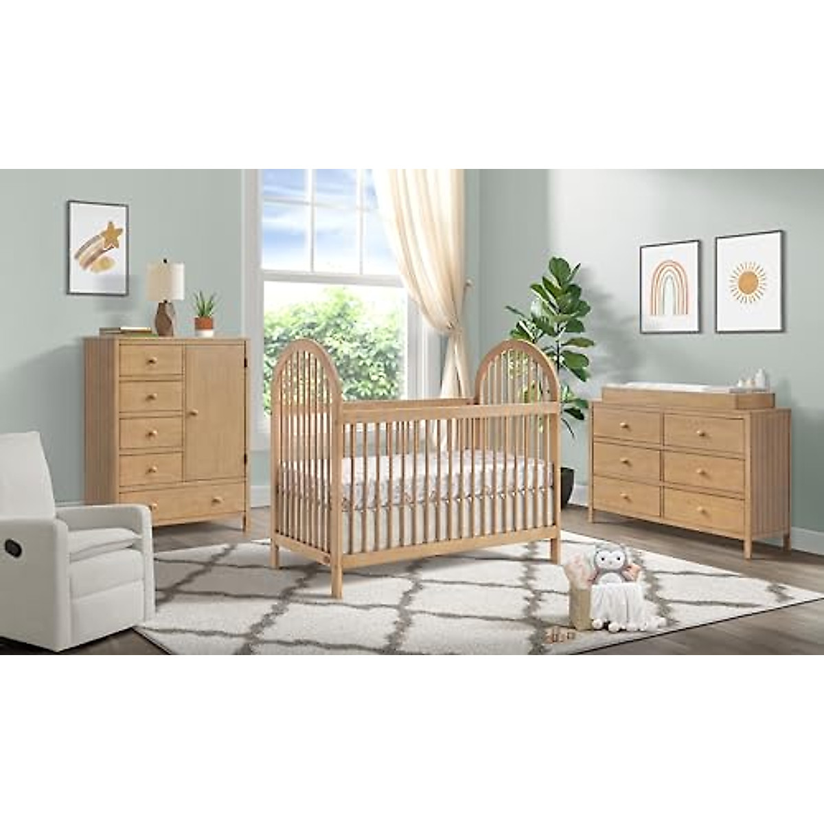Soho Baby Everlee Chifferobe Honey Wood