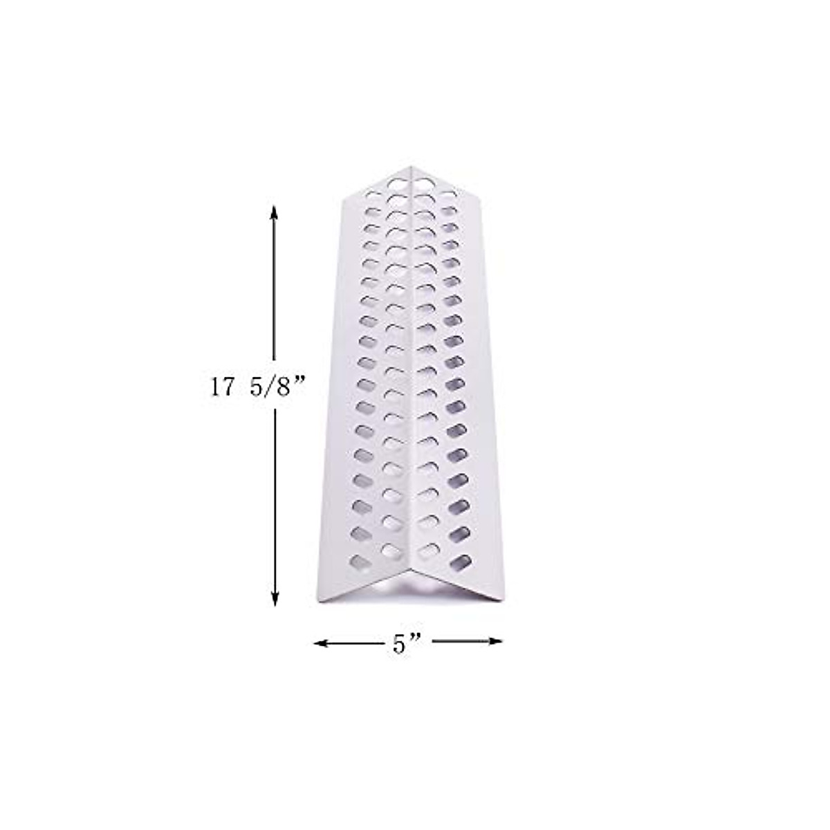 Replace Parts Heat Plate Replacement for Bull Flame Tamer Most Models 16631 OEM, Outlaw 26038,26039,Steer Premium 69008,69009, Size: L 17 5/8" x W 5" x H 1 1/4"