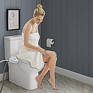 FOOFOO Bidet Attachment for Toilet Self Cleaning Dual Nozzle Sprays Hot & Cold Water – Non Electric Fresh Water Sprayer
