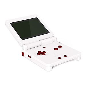eXtremeRate Scarlet Red Custom Full Set Buttons for Gameboy Advance SP, Replacement A B L R Button Power On Off Volume Button D-pad Key for GBA SP Console - Console NOT Included