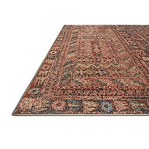 LOLOI Justina Blakeney x Chalos Collection CHA-07 Charcoal / Fiesta, Contemporary Accent Rug, 2'-3" x 4'-0"