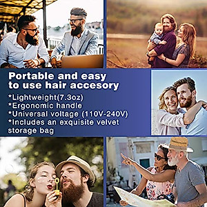 Beard Straightener for Men - Faster Heated Ionic Technology Beard Straightening Comb – Electric Portable Men’s Hair Styling Brush for Him Dad Husband