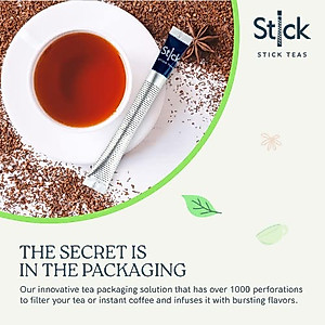 Stick Teas Rooibos Chai Tea Sticks Gluten-Free, Organic Instant Tea with No Artificial Colors & Flavors - 1 Pack