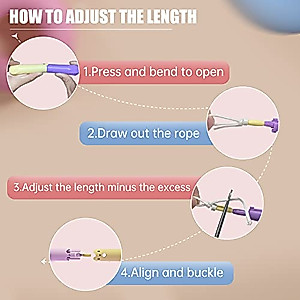 JGM Jump Rope for Kids - Adjustable Tangle-Free Rope Skipping Rope with Soft Beaded Segment for Fitness Workout Exercise 9.2 Ft