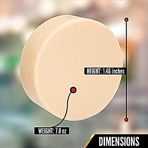 Natural Shave Soap Puck - 3 Shaving Soap Pucks, Shave Soap For Men With Dry Sensitive Skin, Made With Olive Oil, Coconut Oil, Shea Butter, Beeswax, Rich Lather, Perfect For Shaving Mug, Bowl, Scuttle