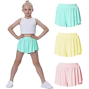 Girls Flowy Shorts Butterfly Shorts Kids Cute Shorts for Girls 10-12 Years Old Girls Skorts
