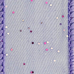 Offray, Grape Wired Edge Cosmic Glitz Craft Ribbon, 1 1/2-Inch x 9-Feet, 1 Count (Pack of 1)