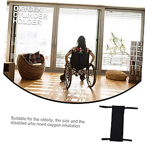 ERINGOGO 3 Pcs Oxygen Cylinder Buggy Bag Cloth Wheelchair Oxygen Cylinder Storage Pouch Walker Oxygen Tank Holder Mesh Backpack Portable Oxygen Bag Adjustable 600d Oxford Cloth Side Bag