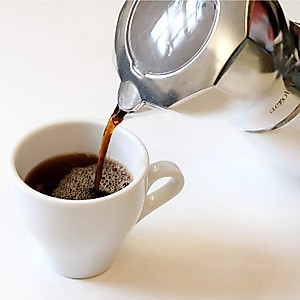 aerolatte Moka Stovetop Espresso Pot Coffee Maker, 6 Cup Capacity